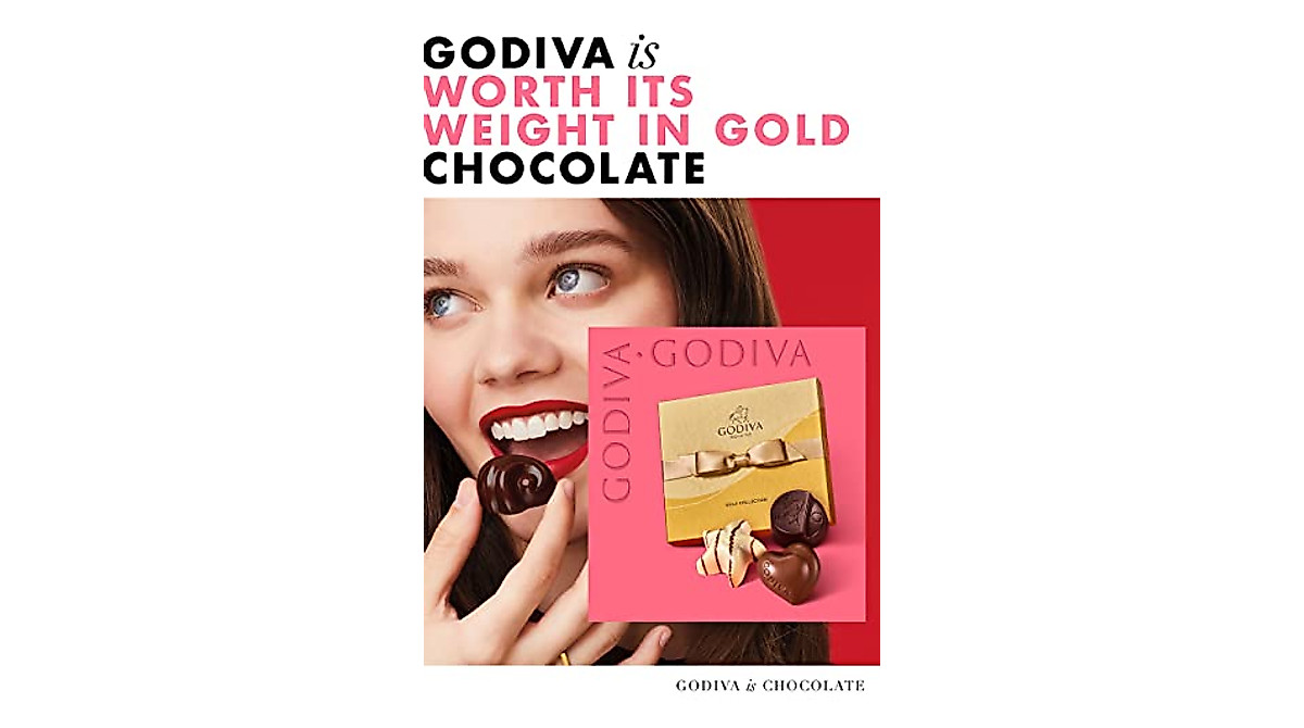 Godiva Chocolate Gold Gift Box - 19 Assorted Gourmet Chocolates