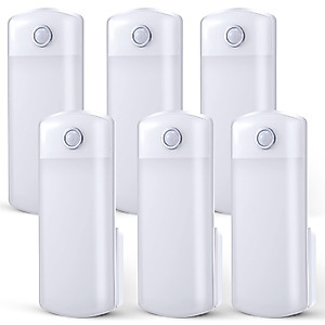 Enhon 6 Pack LED Power Failure Light, 4 in 1 LED Rechargeable Plug in Flashlights with Motion Detection, LED Emergency Lights for Home Power Failure Black Outs Hurricane Supplies