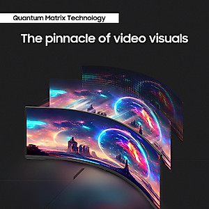 SAMSUNG 57' Odyssey Neo G9 Series Dual 4K UHD 1000R Curved Gaming Monitor, 240Hz, 1ms with DisplayPort 2.1, Quantum Mini-LED, DisplayHDR 1000, AMD FreeSync Premium Pro, LS57CG952NNXZA, 2023