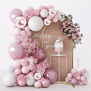 WORFEI 6.6FT Gold Aluminum Arch Backdrop Stand, Square Balloon Arch Stand Wedding Frame for Birthday Party, Baby Shower, and Ceremony Decoration