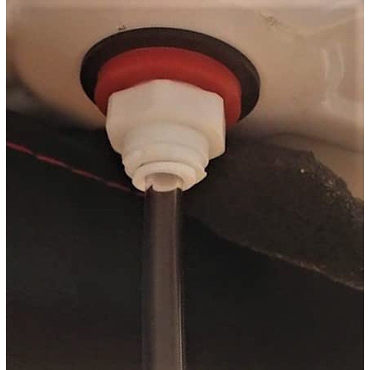 Window Air Conditioner Drain Kit Drip Hose AC Condensate Drain Line Simple Screw in Adapter Connector Complete Kit with Pre-Installed O Rings Washer and Clear Tubing Included (10ft Mini Kit)