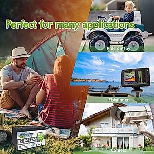 Vinnotech Lithium Battery 12V 6Ah LiFePO4 Batteries with 10A BMS, Deep Cycle Rechargeable Lithium Iron Phosphate Battery, for Alarm System, Backup UPS