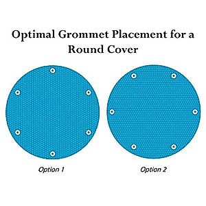 Sun2Solar Quick Drain Grommet Kit for Solar Heating Covers | Set of 6 | Water Drainage System Helps Remove Excess Water From Atop Blankets | Designed for In-Ground Above-Ground Swimming Pools and Spas
