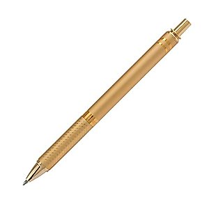 Pentel EnerGel Alloy Retractable Liquid Gel Pen, Gold Barrel, Black Ink, in gift box with info band (BL407XABX)