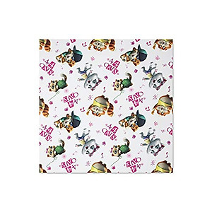 44 Cats 4 Piece Toddler Bedding Set - Includes Quilted Comforter, Fitted Sheet, Top Sheet, and Pillow Case, Pink (FFC102)