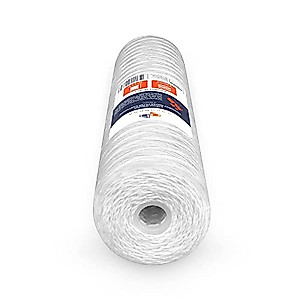 Aquaboon 5 Micron 20"x4.5" String Wound Sediment Water Filter Cartridge | Whole House Sediment Filtration | Compatible with PC40-20, WP1BB20P, 355222-45, WPP-45200-01, WPP-45200-01, 84650, 10-Pack