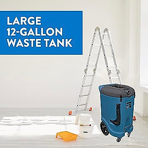 Dri-Eaz HVE 3000 Portable Flood Pumper with Auto Pump-Out and 12-Gallon Tank, Water Extractor (F479), Water Vacuum for Flooding