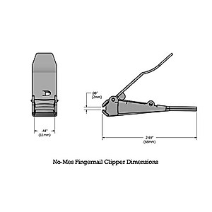 Genuine No-mes Fingernail Clipper, Catches Clippings, Made in USA