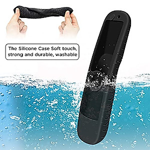 Silicone Case for LG AN-MR21GA / AN-MR21GC 2021 Remote Control [Shockproof] Anti-Slip Protective Cover for LG MR22GA MR22GN Magic Remote Case Sleeve Holder Protector Skin (Black)