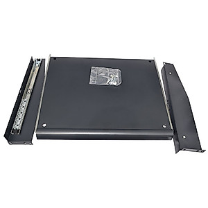 Sysracks Pack 2 PCS X 2U Rack Mount Adjustable Pull-Out Sliding Keyboard Mouse Shelf Tray
