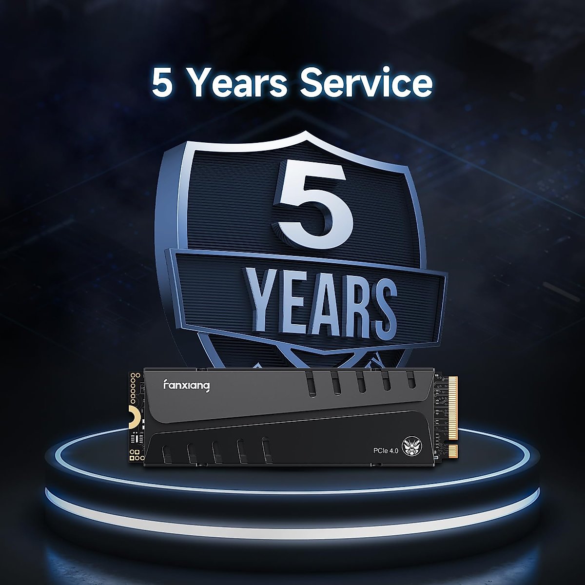 fanxiang S770 1TB NVMe M.2 SSD for PS5 - with Heatsink and DRAM, Up to 7300MB/s, PCIe 4.0, Suitable for Playstation 5 Memory Expansion, Game Enthusiasts, IT Professionals