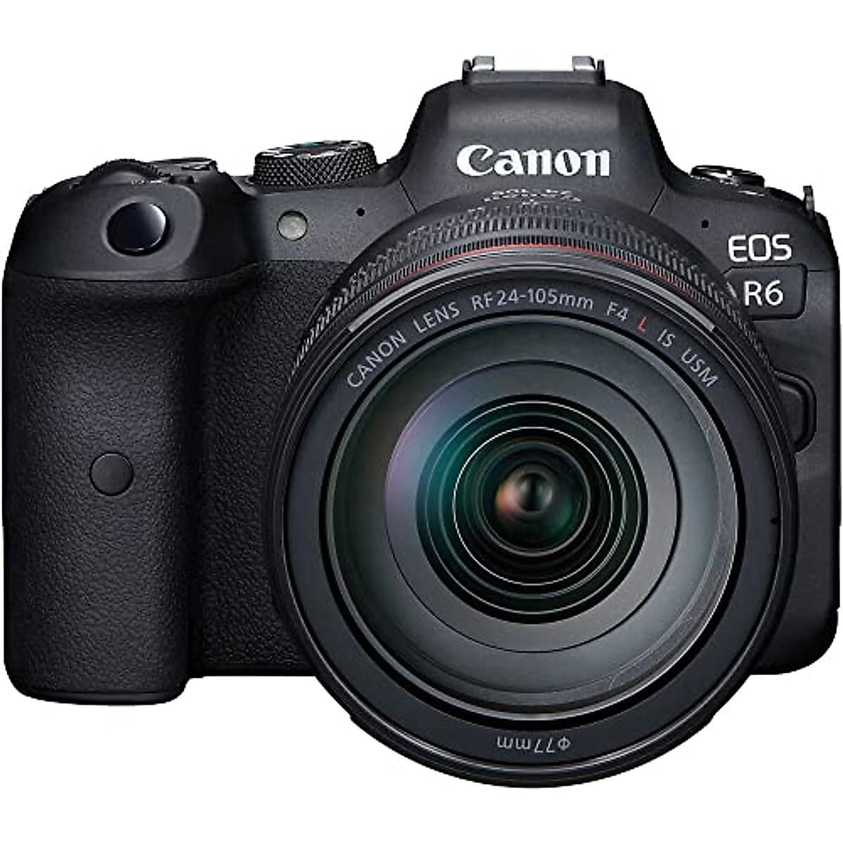 Canon EOS R6 Mirrorless Digital Camera with 24-105mm f/4L Lens (4082C012) + 64GB Tough Card + Color Filter Kit + Case + Filter Kit + Photo Software + 2 x LPE6 Battery + Charger + More (Renewed)