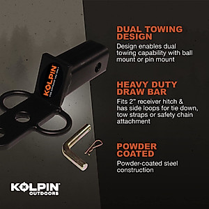 Kolpin 3-Way Hitch, 2-Inch - 85620 , Black