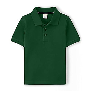 Gymboree Boys and Toddler Short Sleeve Polo Shirt, Fir Green, 5T