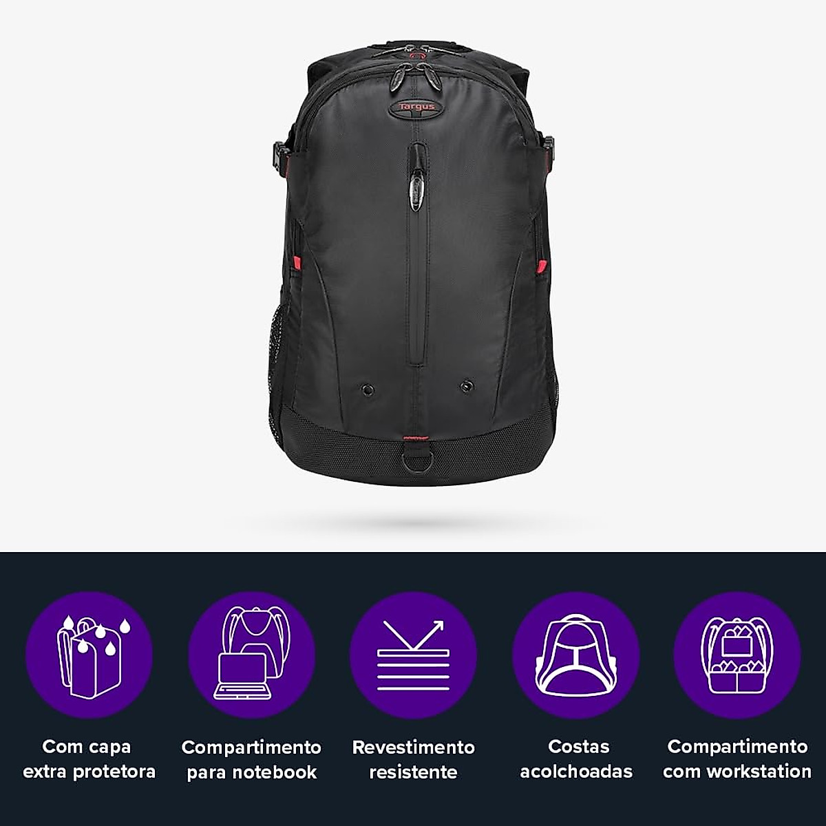 Targus Groove Backpack, Black/Black