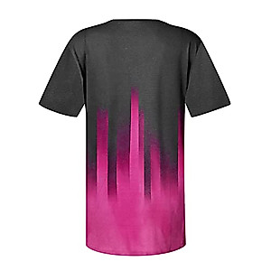 Pvkarhg Deal of The Day Prime Today Womens Summer Tops V Neck Casual Blouses for Women Fashion 2023 Color Block Flare Sleeve Short Sleeve Open Front Hot