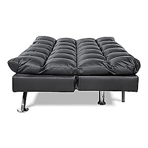 Furniture of America Adelle Convertible Sofa/Futon, Black