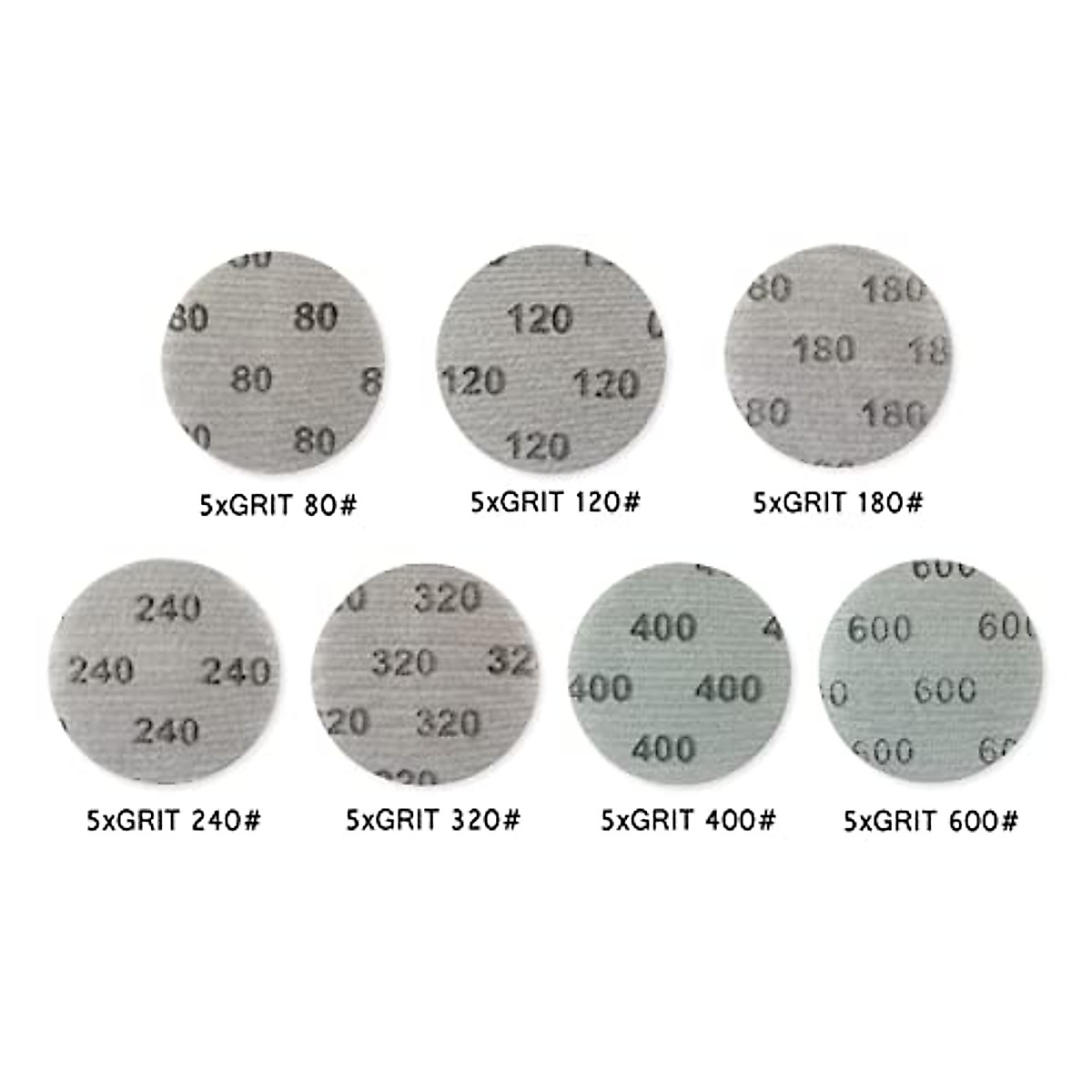 ChampNet 5 Inch Mesh Sanding Discs Hook and Loop Sanding Disc Dust Free Grit Assortment Mesh Sandpaper | 35 Sanding Disks Pack | for Wood, Floor Random Orbital Sander