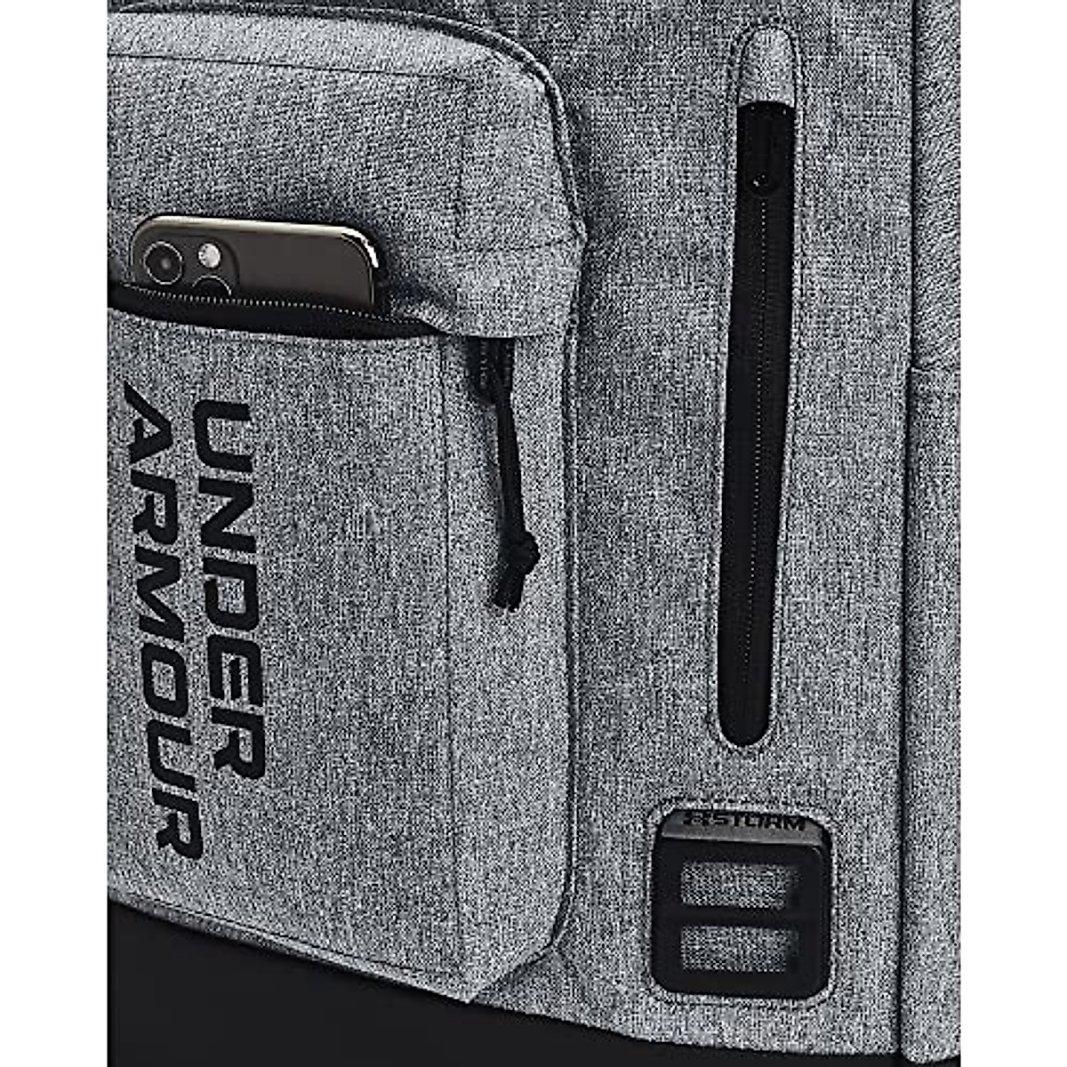 Under Armour Adult Halftime Backpack , Pitch Gray Medium Heather (012)/Black , One Size Fits All