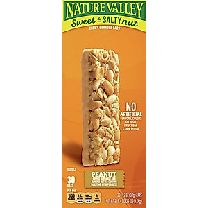 Nature Valley Sweet and Salty Granola Bars, Peanut, 30 Bars, 36 OZ