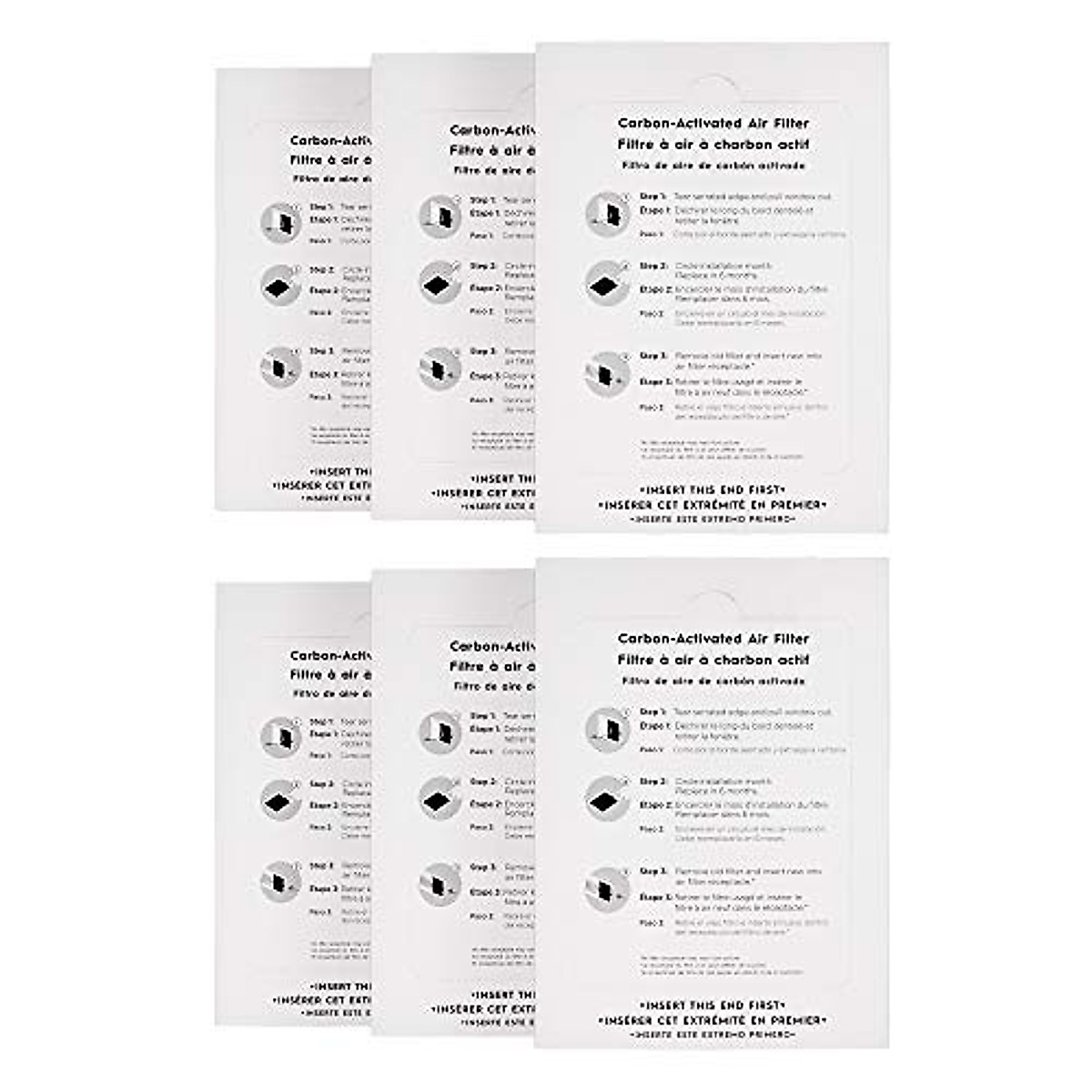 Smart Choice SCPUREAIR6PK SCPUREAIR 6 Count Air Filter, 6.5" x 4.75"