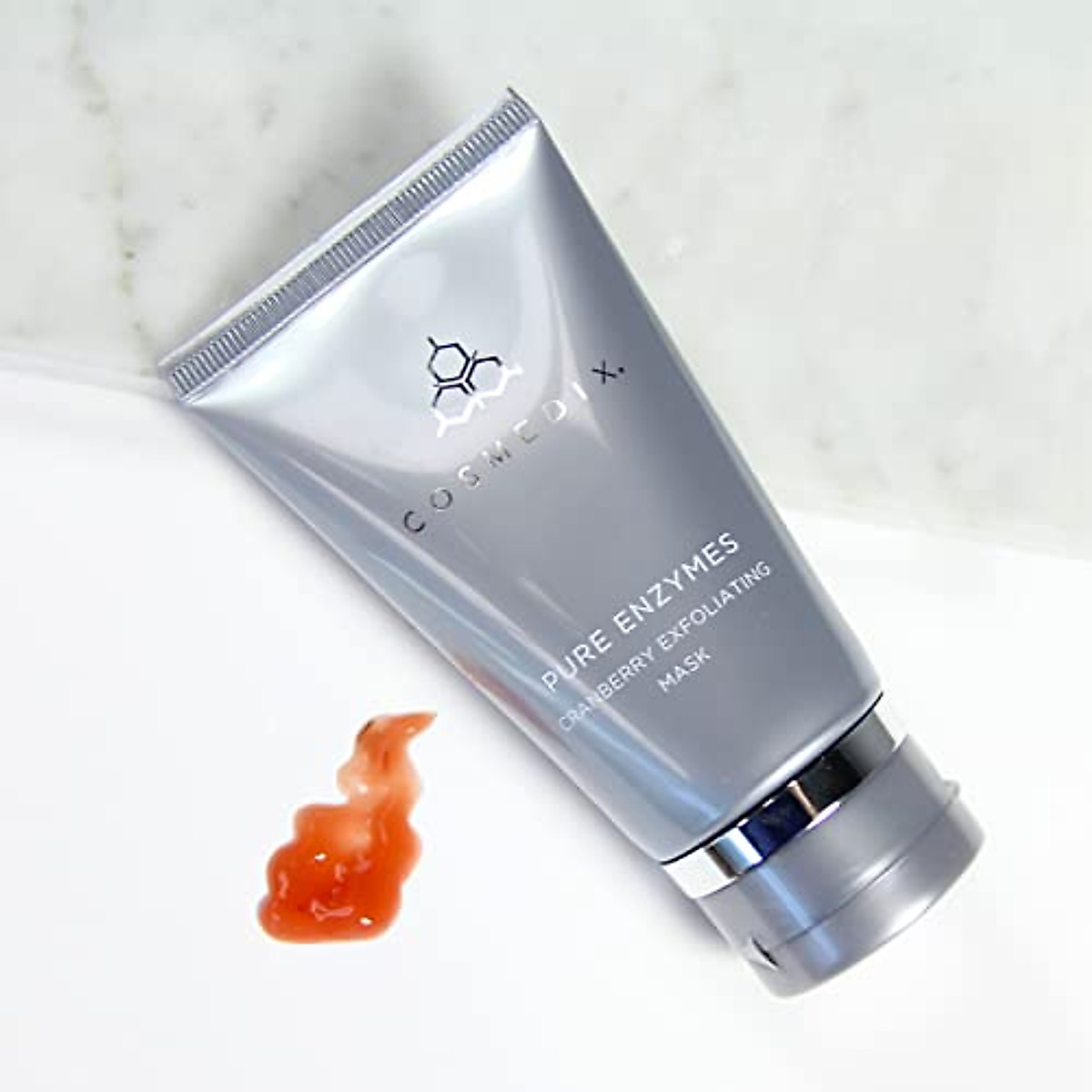 COSMEDIX Pure Enzymes Cranberry Exfoliating Mask, Gently Exfoliates Dry Skin, Helps Smooth Skin Texture, L-Lactic Acid & Cranberry Enzymes, Cruelty Free