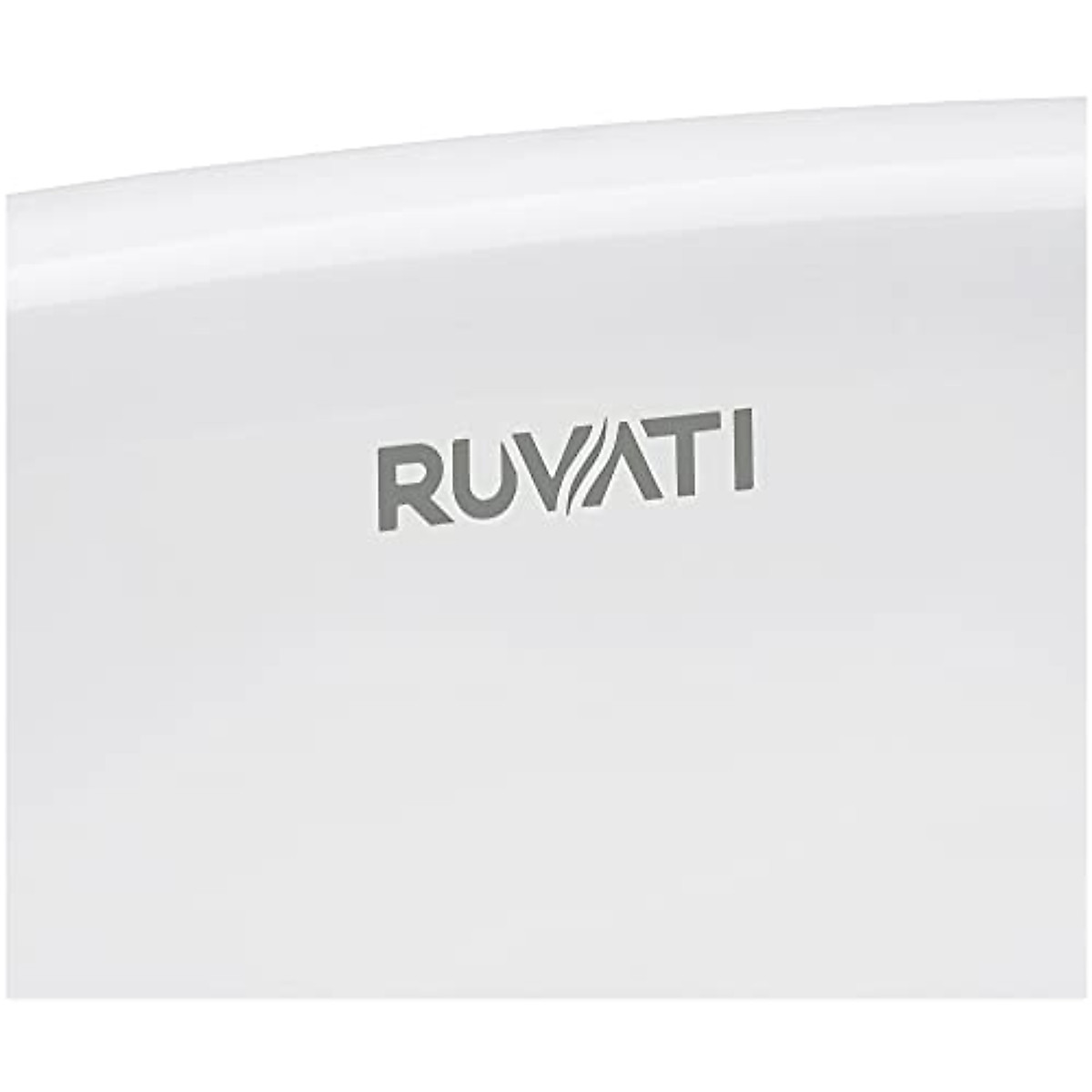 Ruvati 18 x 13 inch Undermount Bathroom Vanity Sink White Rectangular Porcelain Ceramic with Overflow - RVB0718