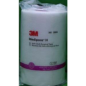 3M Medipore H Soft Cloth Surgical Tape - 4" wide by 10 yards (3 Rolls)