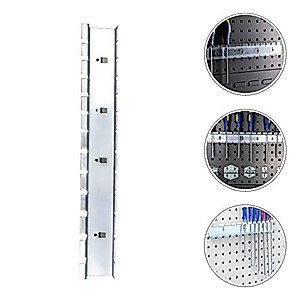 DOITOOL Screwdriver Storage Rack Tool Tray Holder Rack Wall Mount Organizer Tool Trays Storage Hanger Holder for Home Garage Garden (Silver)