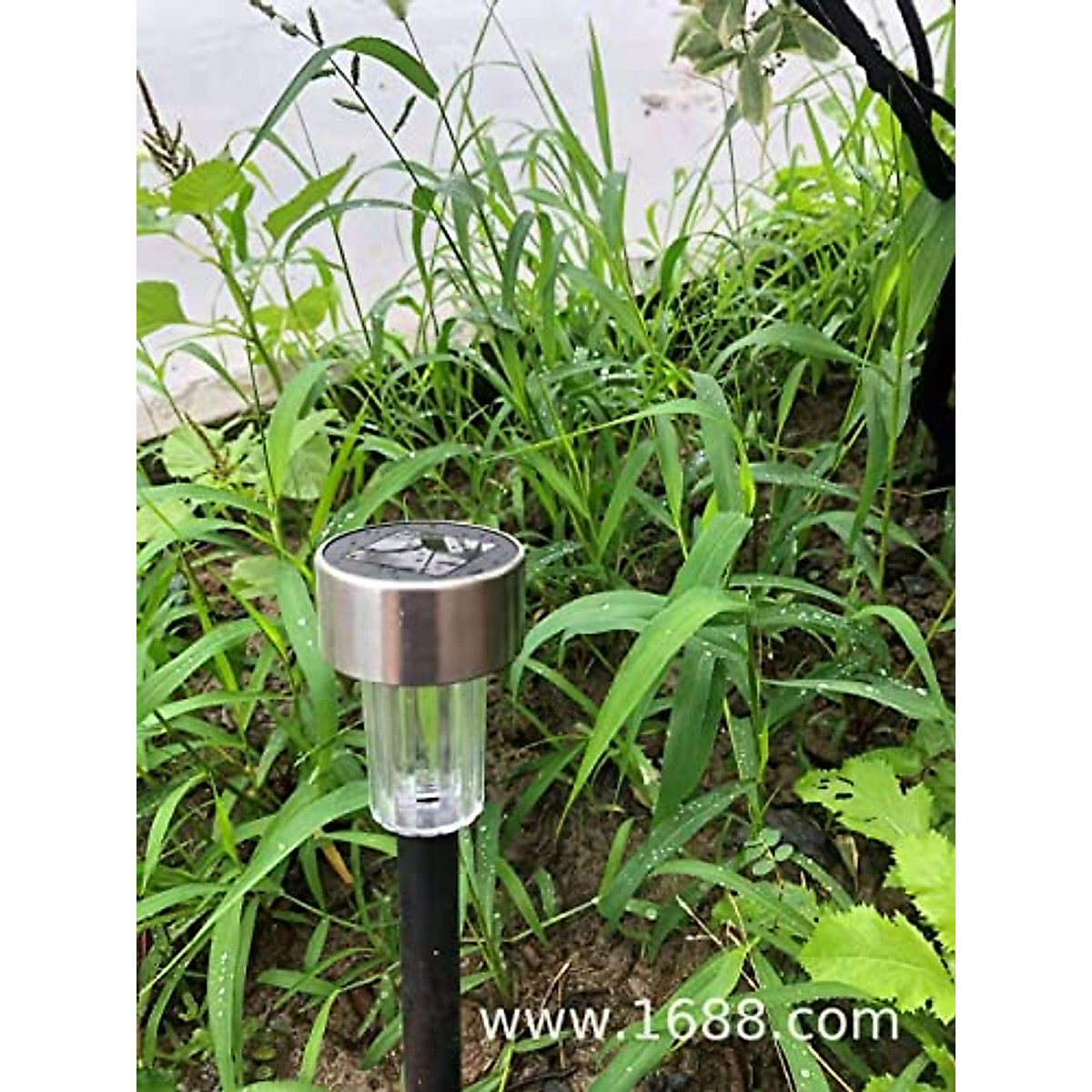 RichesY Solar Garden lamp-12 Large Capacity LED Stainless Steel, Lawn Lights, Light.Outdoor Driveway Sensor Outdoor Landscape Lighting(Multi-Color)