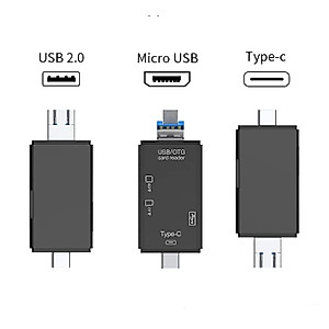 Storage Expansion Compatible with Fire TV Stick, Samsung, SD Card Reader File Transfer Kit for Firesticks, Media Devices, Gaming Systems, 3 in 1 Card Reader for SD Card, Micro SD (OTG Cable Included)