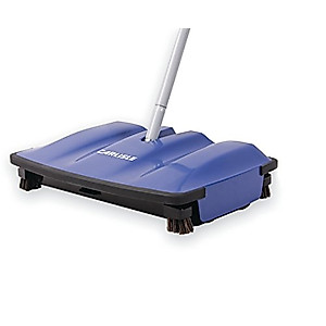 CFS 3640014 Duo-Sweeper ABS Multi-Surface Floor Sweeper, 1/2" Length Brush, 8" Length x 12" Width x 2-1/2" Height, Blue