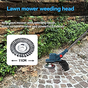 Windpost Weed Wacker Battery Powered,Two 3000mAH Batteries,Cordless String Trimmer & Edger,8 in Cutting Blades,Electric Weed Eater,850W Powerful Motor for Garden Yard