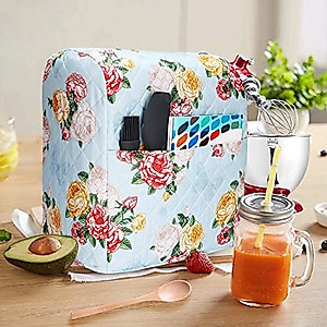 Kitchen Aid Mixer Cover Compatible with 6-8 Quarts Kitchen Aid/Hamilton Stand Mixer,Kitchen Aid Mixer Covers For Stand Mixer With Floral Print Mixer Cover, Pioneer Woman Kitchen Aid Mixer Accessories
