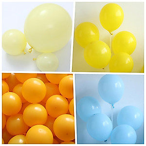 207Pcs Royal Blue Yellow Balloon Arch Kit for Summer Lemon Birthday Wedding Party Decoration,Amalfi Coast Decors Her Main Squeeze Bridal Shower Graduation Party Supplies