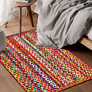 Savi Home Rugs Washable 4x6,Chindi Rug 4x6 ft,Rag Rug,Chindi Rag Rug,Chindi Rug,Kitchen Rug,Chindi Rug,Braided Area Rug,Area Rug 4x6,Rugs 4x6,Chindi Rug,Braided Chindi Rug 4x6 feet (48x72) Multi