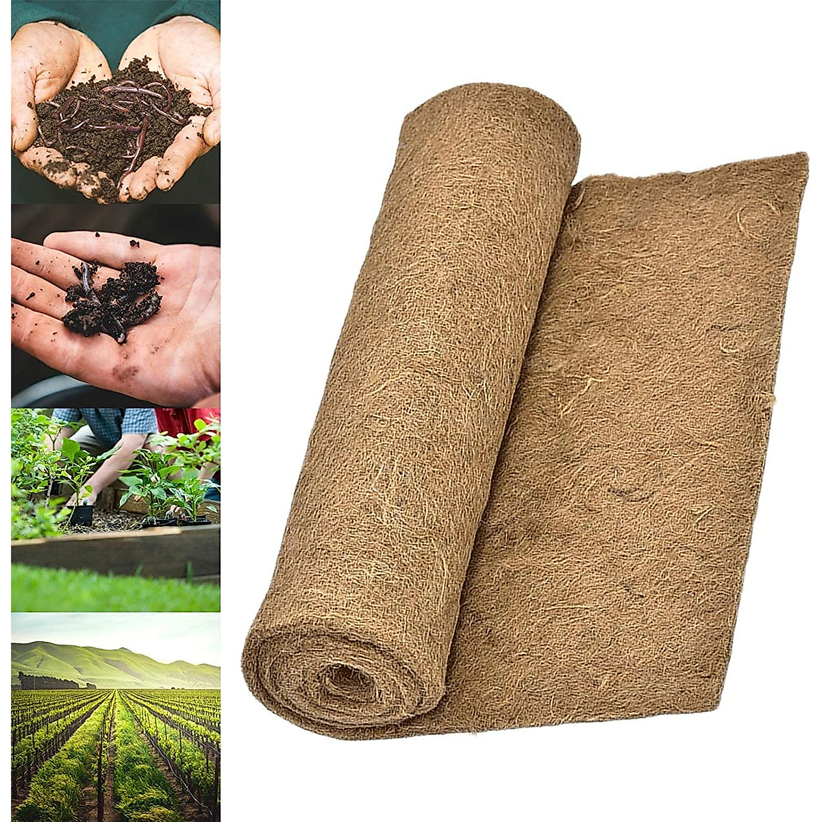 Worm Blanket - Jute Fiber Mat, Mat Fits Any Worm Bin Blanket 100% Bio-degradable Jute Fibre for Compost Bin, Worm Farm, Worm Composter, Compost Tumbler