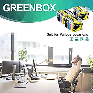 GREENBOX Compatible LC103 XL Ink Cartridge Replacement for Brother LC103 LC103XL LC101 LC101XL High Yield for Brother MFC J870DW J450DW J470DW J650DW J4410DW J4510DW J4710DW J6720DW Printer (15 Packs)