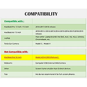 YAMXIN Laptop Camera Cover Slide 9 Pack(3 Large + 6 Small) Webcam Cover Fit Most Laptop, PC, Tablet (Black)