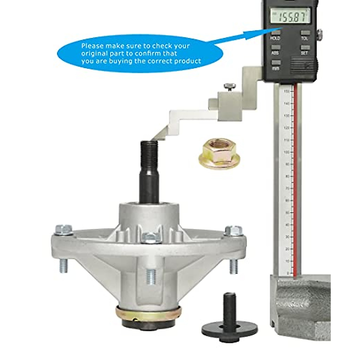 OKH New Parts Spindle Assembly Replaces 80-4341 10-14121(Long Shaft)