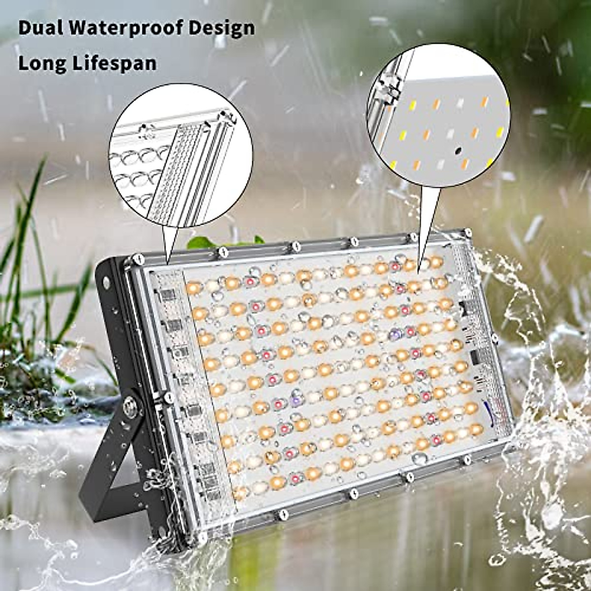 alaghi Grow Light for Indoor Plant, 144 LED Full Spectrum Grow Light,Grow Lamp with On/Off, Suitable for Indoor Plants,Outdoor Gardens,Growing Tents,Greenhouse Planting (A400)