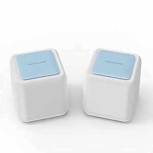 WAVLINK Mesh WiFi System up to 2,000-3,000 sq. ft. Whole Home Coverage WiFi Router/Extender Replacement, Dual-Band 2.4GHz+5Ghz, 4 x Internal Antennas, Support Touch Link Function, 2-Pack