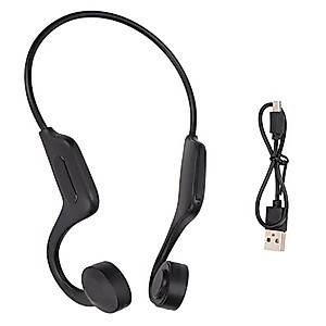 Bone Conduction Headphones, Wireless Bluetooth 5.1 Headset, Ear Hook Stereo Earphones with Mic, Noise Canceling Waterproof Sports for Sports Headsets for Running Bicycling