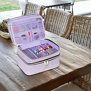 Sewing Supplies Organizer, Double-Layer Sewing Box Organizer Accessories Storage Bag, Large Sewing Basket Water Resistant Travel Women Sewing Gifts for Kit, Scissors, Thread, Pins, Needles, Clips