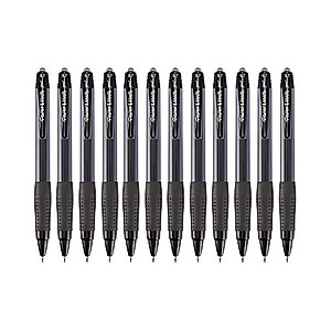 Paper Mate Gel Pens, Bold (1.0mm), Black, 12 Count