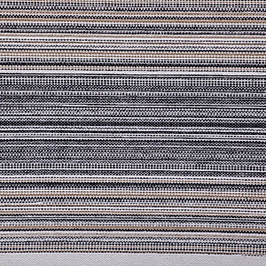 DII Everyday Collection Fringed Stripe Tabletop, Table Runner, 14x72, Black