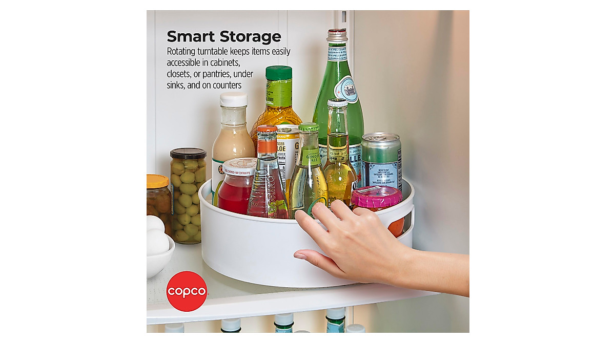 Copco 12-Inch Non-Skid Storage Turntable for Organized Home