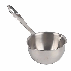 Stainless Steel Mini Butter Warmer Pot, Milk Warmer Pot, Small Saucepan Pot with Handle, Milk Pan Cookware for Induction Electric Gas Stoves (150ML)