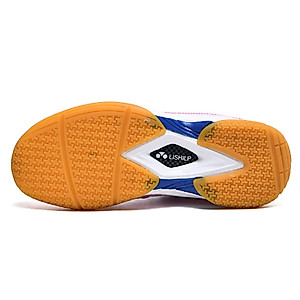 JiuQing Women's Badminton Shoes Tennis Pickleball Sneakers Breathable Lightweight Indoor Court Shoes,Pink,7.5