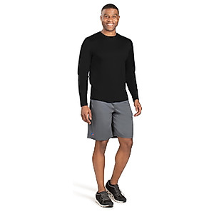 Russell Athletic Men's Long Sleeve Performance Tee, Black, X-Large